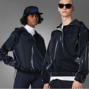 adidas Originals | Jackets & Coats | Adidas Shiny Black Iridescent ...